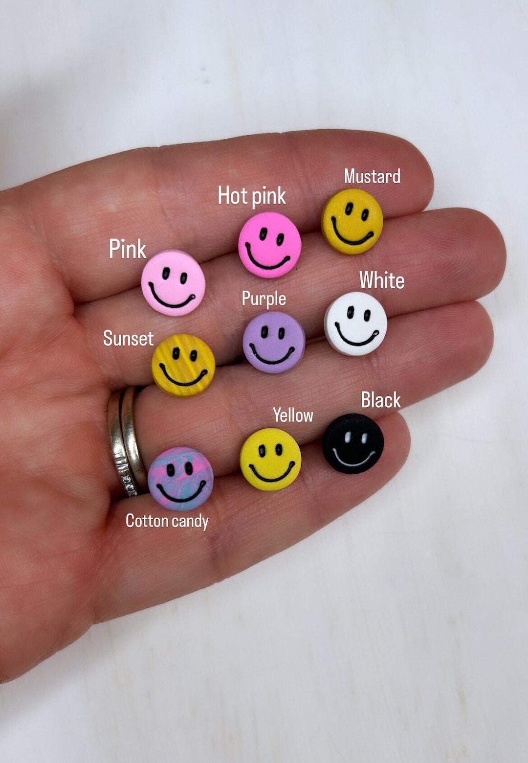 Happy Face Stud Earrings | Happy Face Earrings | Smile Earrings ...
