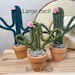 Macrame Cactus Macrame Cacti Macrame Succulent Cactus - Etsy