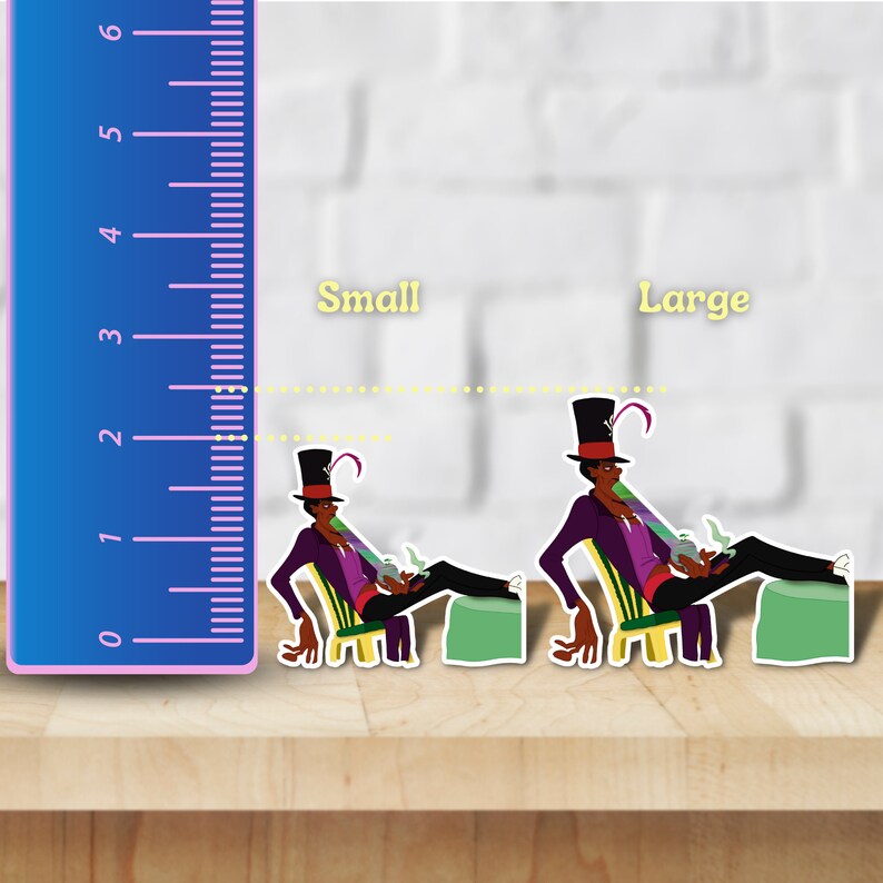 Faded Facilier Sticker Stoner Cartoon Sticker Princess and the Frog ...