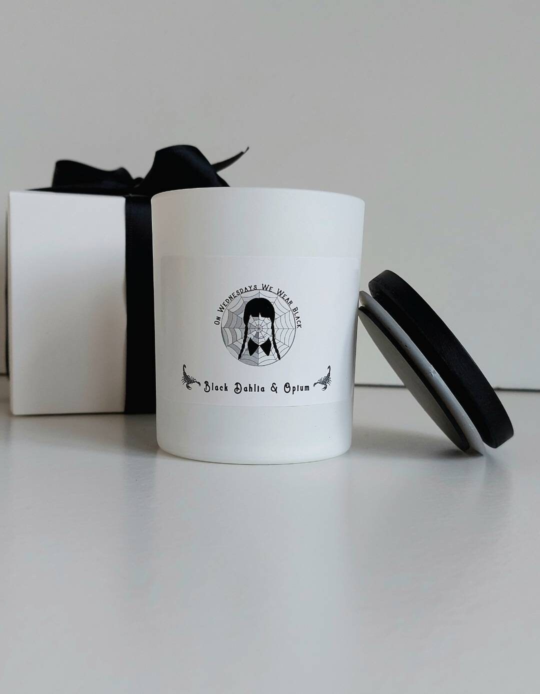 Wednesday Addams Inspired Candle Spooky Addams Family - Etsy UK