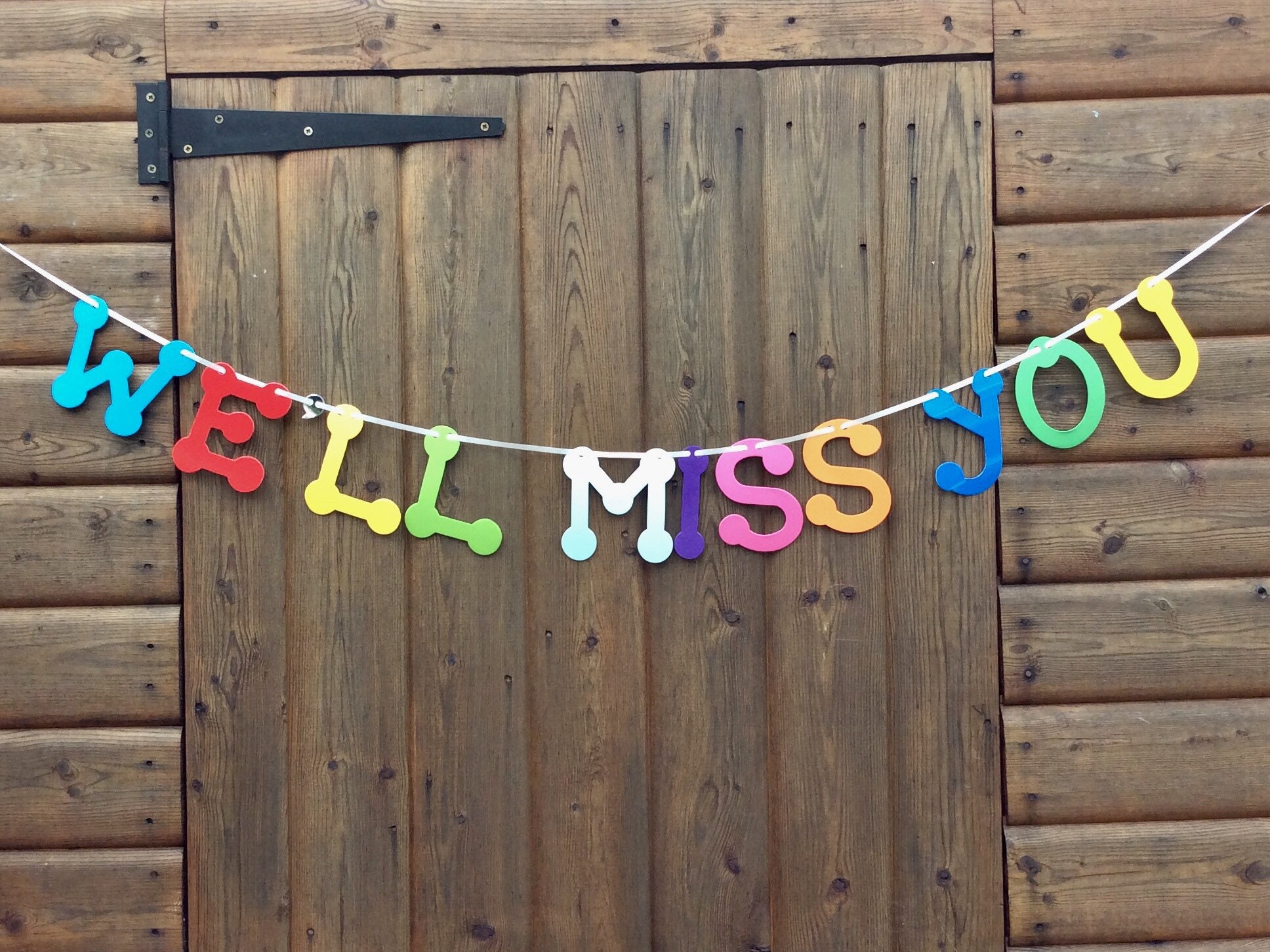 Well Miss You Retirement Banner Multicolour | Etsy