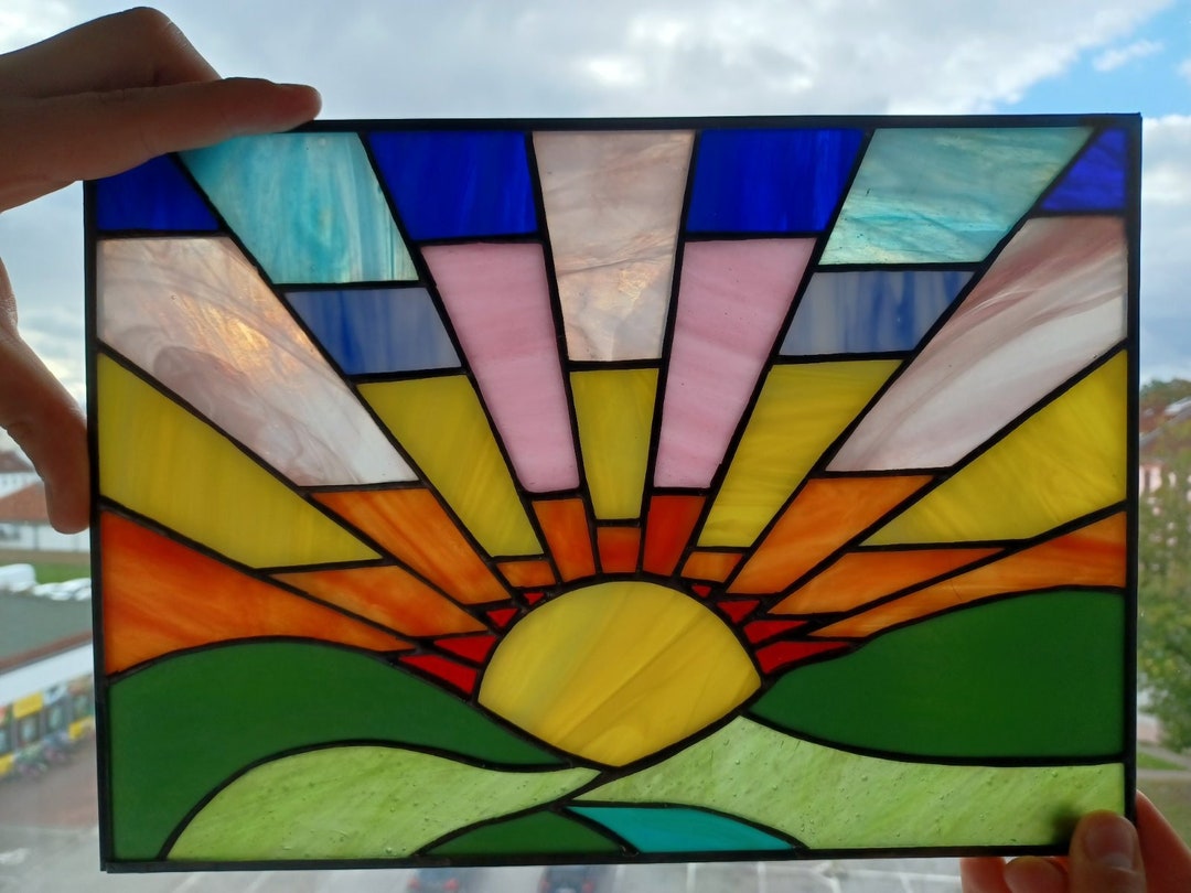 Sun, Sunbeam, Stained Glass, Suncatcher,suspended Window, Sunrise ...