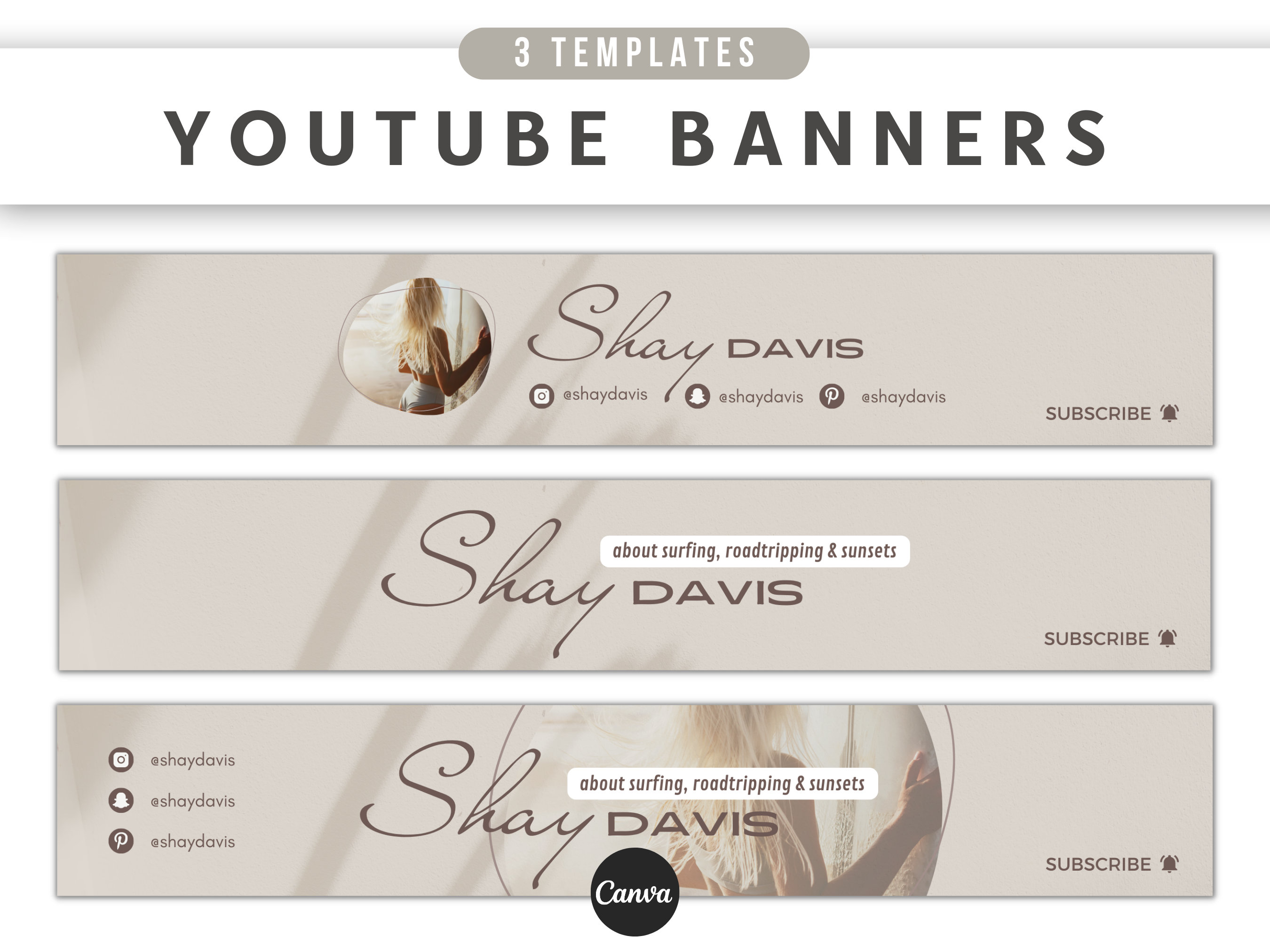 Youtube Banner Template, Youtube Channel Banner, Youtube Branding ...