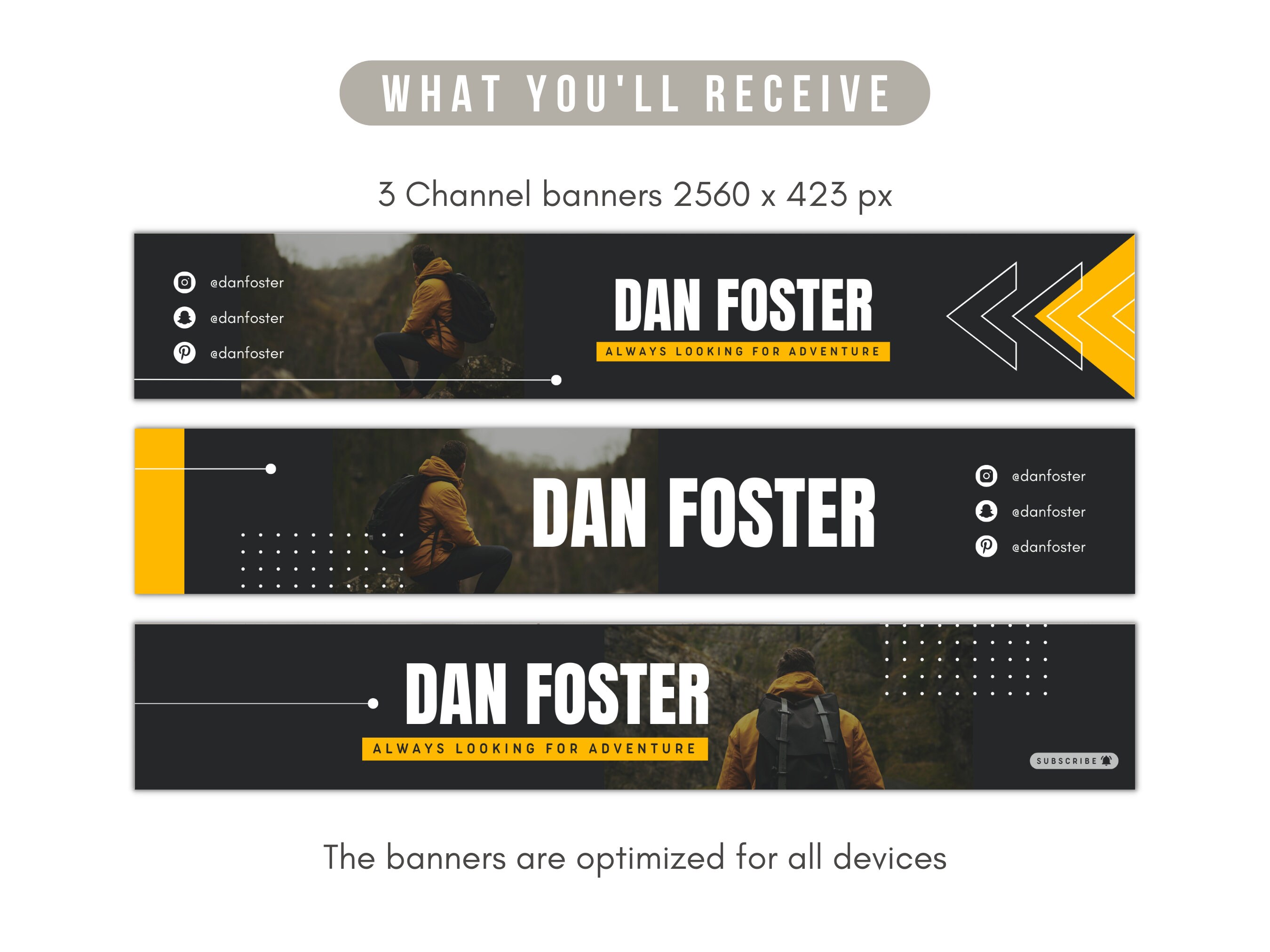 Youtube Banner Template, Youtube Banner for Men, Youtube Branding ...
