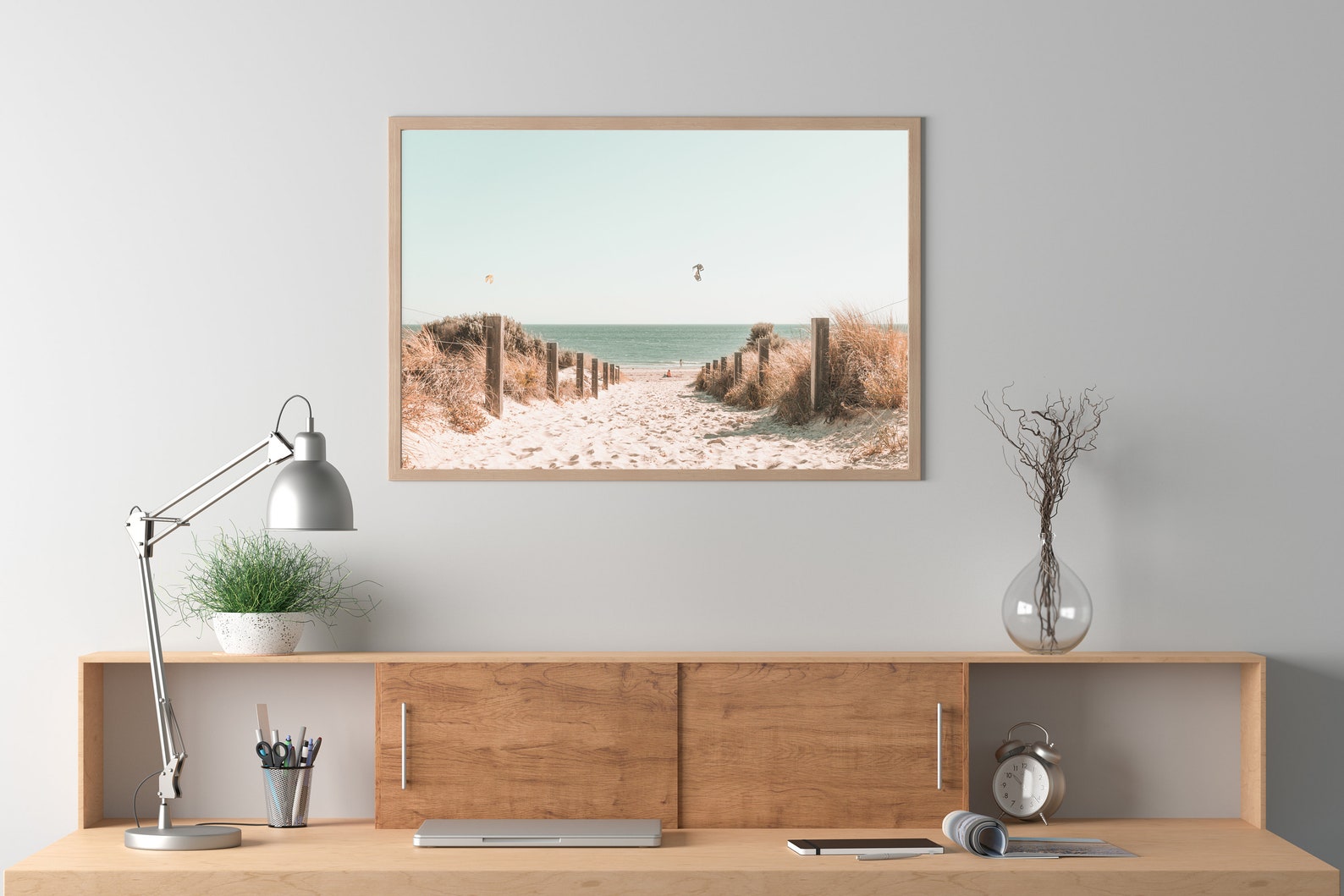 Coastal Beach Ocean Landscape Print Tropical Nature Art Summer ...