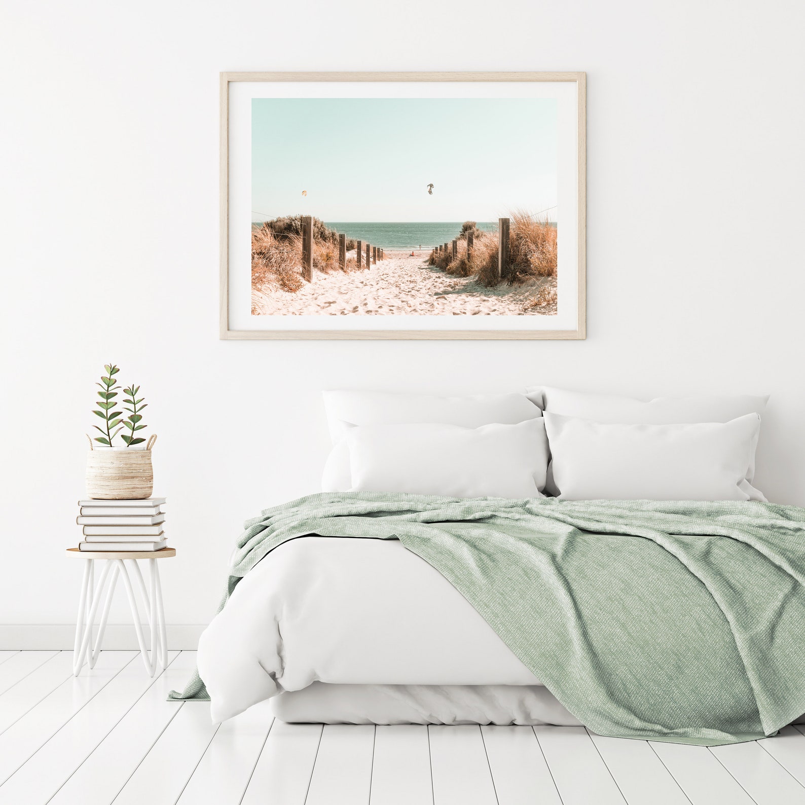 Coastal Beach Ocean Landscape Print Tropical Nature Art Summer ...
