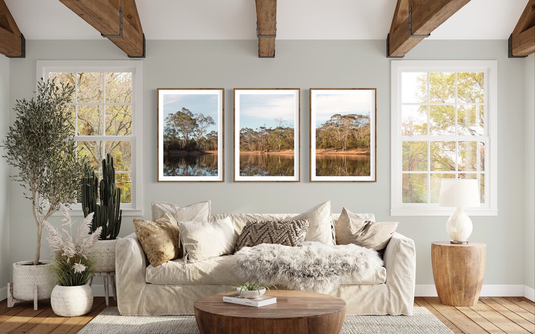 Set of 3 Australian Outback Bush Unframed Prints Botanic Art Farmhouse ...