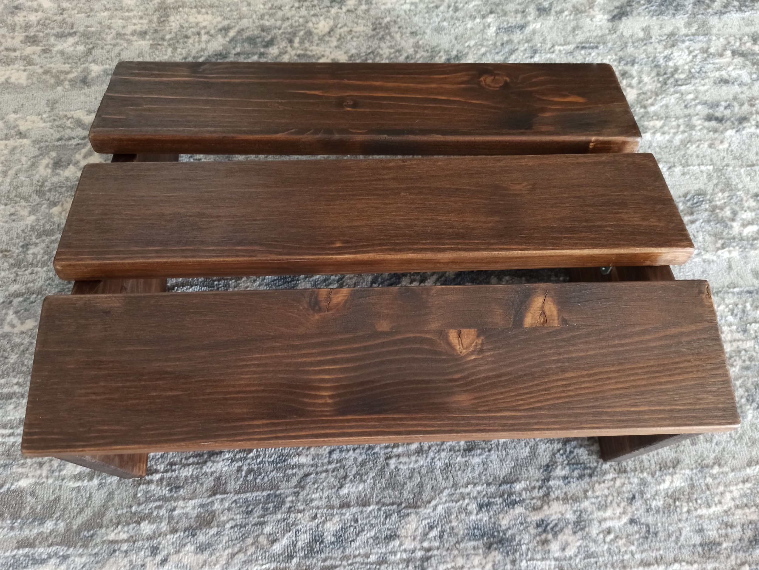 Ergonomic Solid Wood Footrest Under Desk /pressure Relief Foot Stool ...