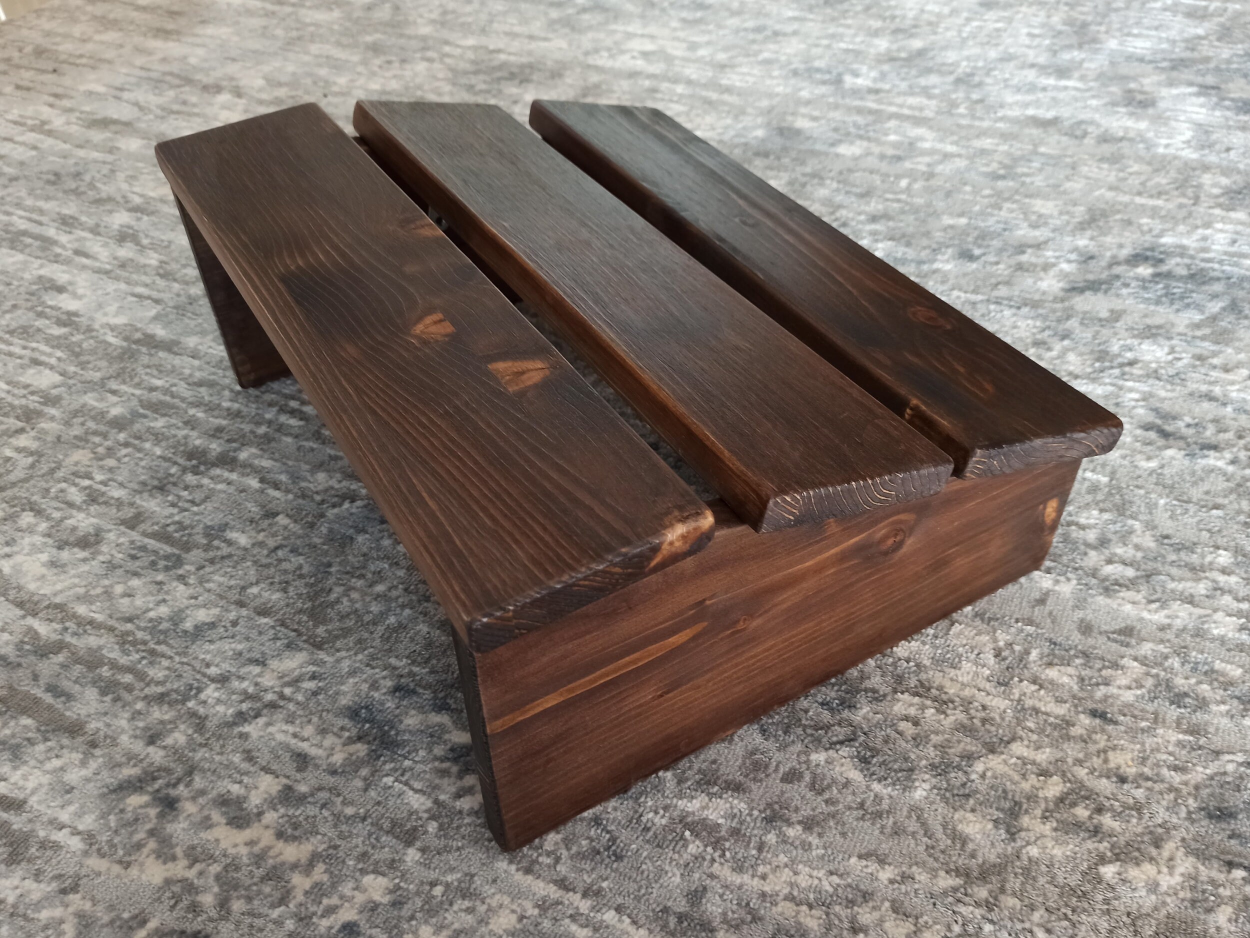 Ergonomic Solid Wood Footrest Under Desk /pressure Relief Foot Stool ...