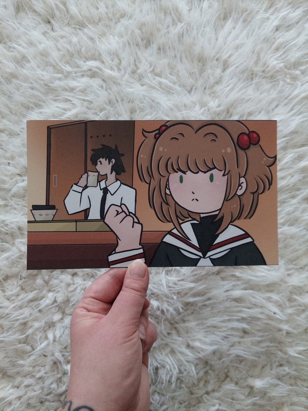 Card Captor Sakura Sakura and Toya Paper Art Print. CCS - Etsy