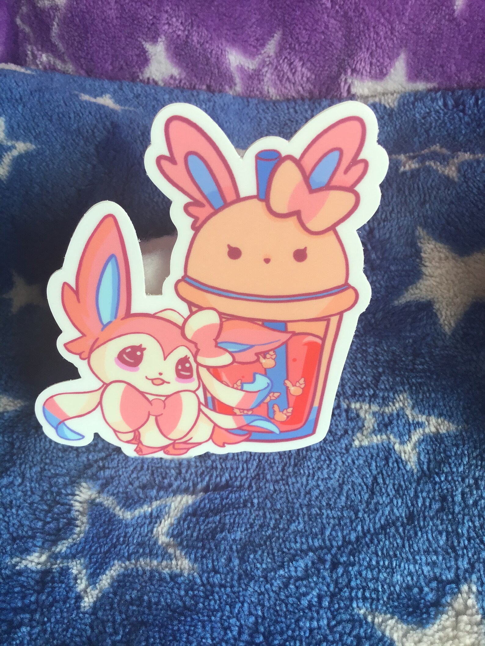Sylveon Boba Sticker - Etsy Australia