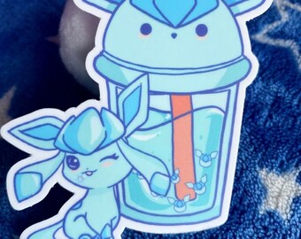 Glaceon Peeker Decal Vinyl Stickers Decals & Skins Electronics ...