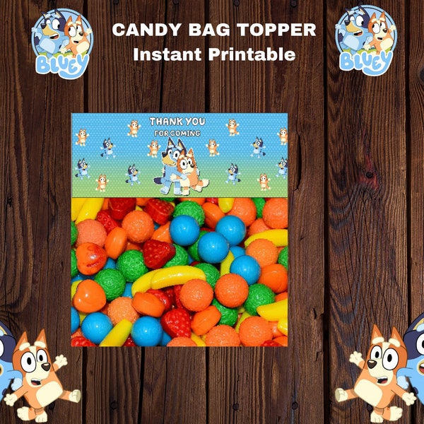 Candy Bag Toppers - Etsy