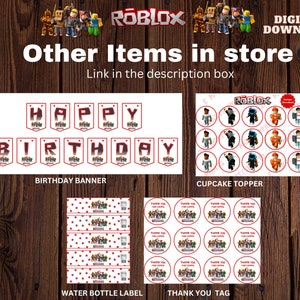 Roblox Banner. Roblox Birthday Banner. - Etsy Australia