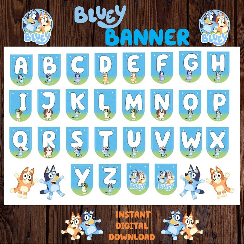 Bluey Birthday Printable - Etsy