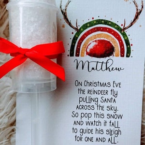 Personalised Snow Popper Christmas Eve Box Filler Christmas - Etsy UK
