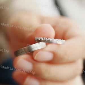 Unique Couple Ring, Personalized Promise Rings for Couples, Trendy ...