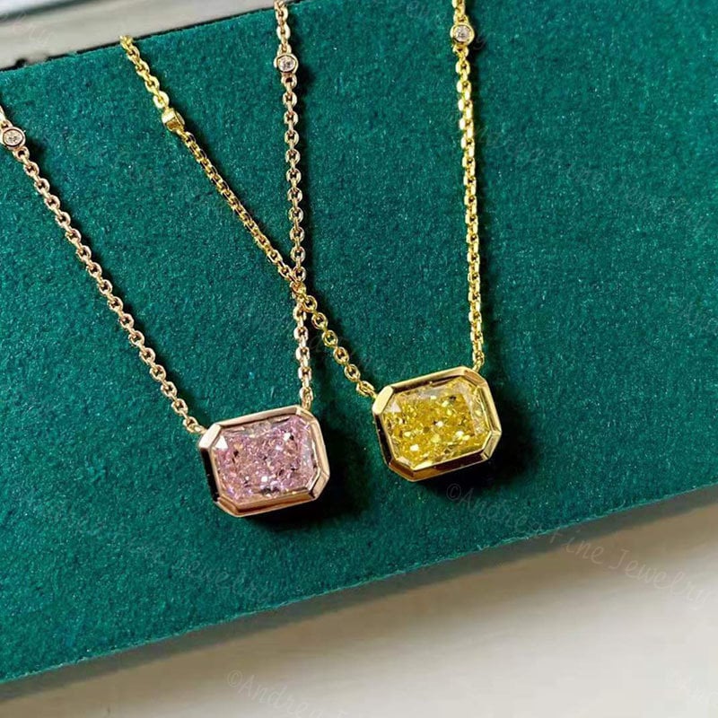 Pink Diamond Pendant - Etsy