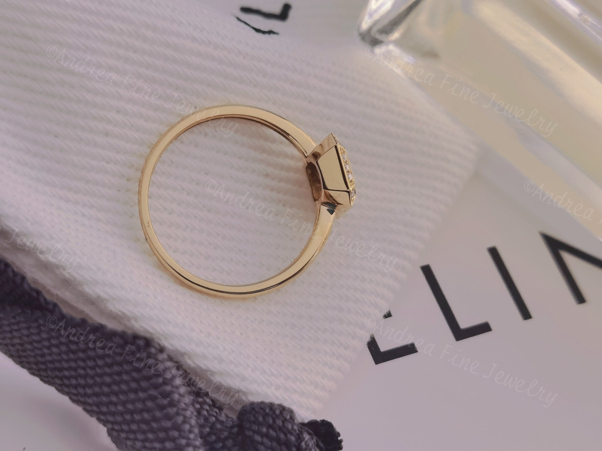 14k Cursive Initial Signet Ring Monogram Script Initial Ring | Etsy