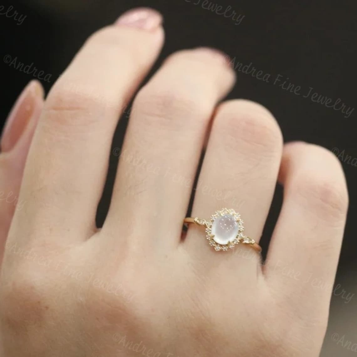 Imperial Jade Wedding Ring, Natural Icy Jadeite Ring, Vintage Floral ...