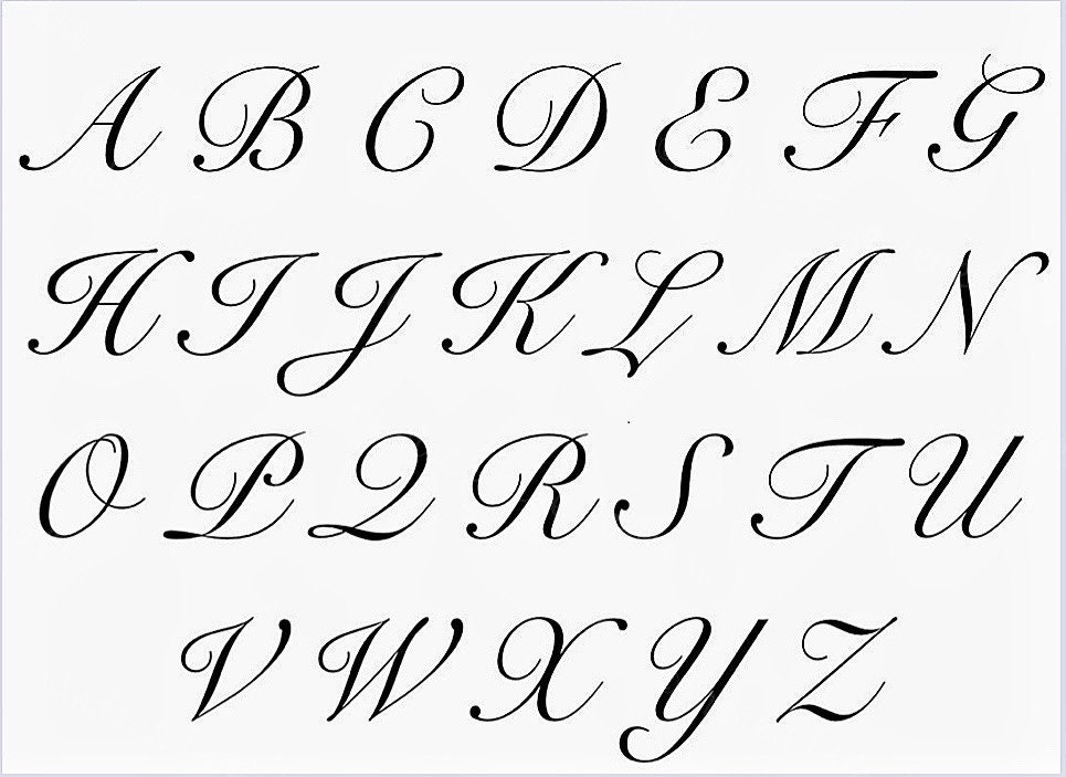 14k Cursive Initial Signet Ring Monogram Script Initial Ring | Etsy