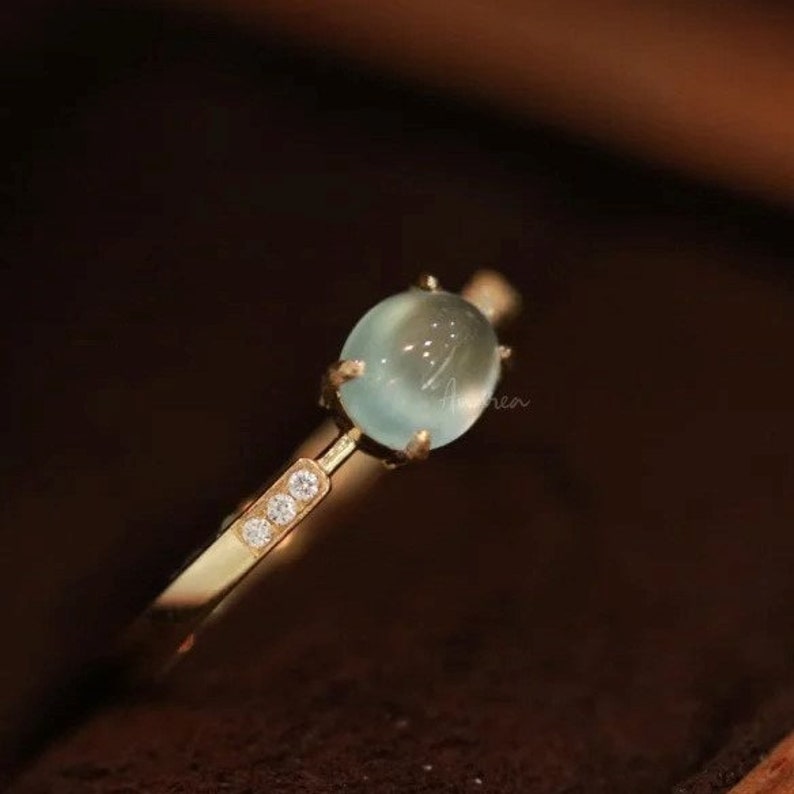 Imperial Mint Jade Ring Natural Ice Jade Ring Jadeite - Etsy