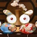 2 Chinese Mini Rabbit Lantern Mid Autumn Festival Decor CNY Decor Kids ...