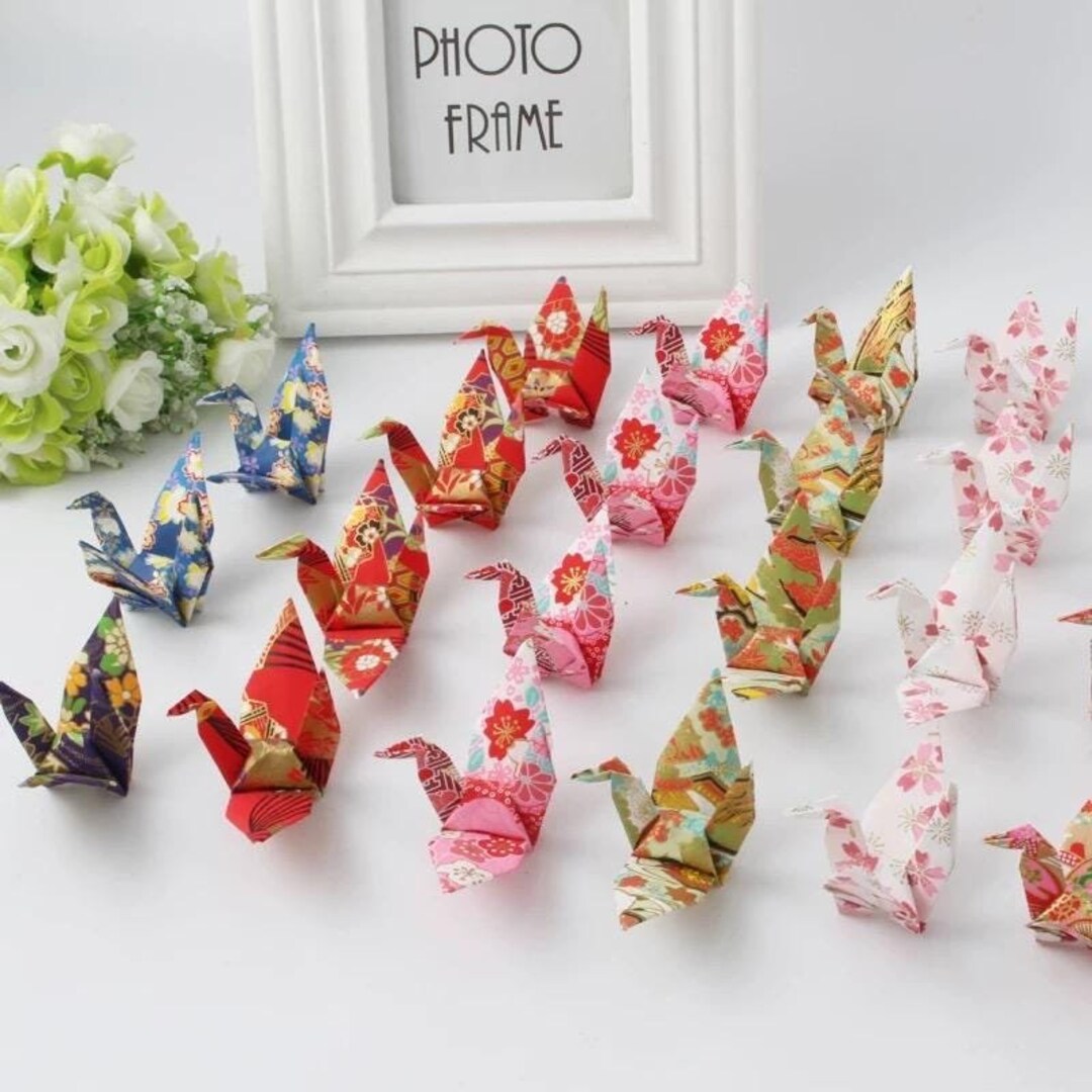 100 Origami Paper Crane Best Wishes Gift Get Well Soon Gift - Etsy