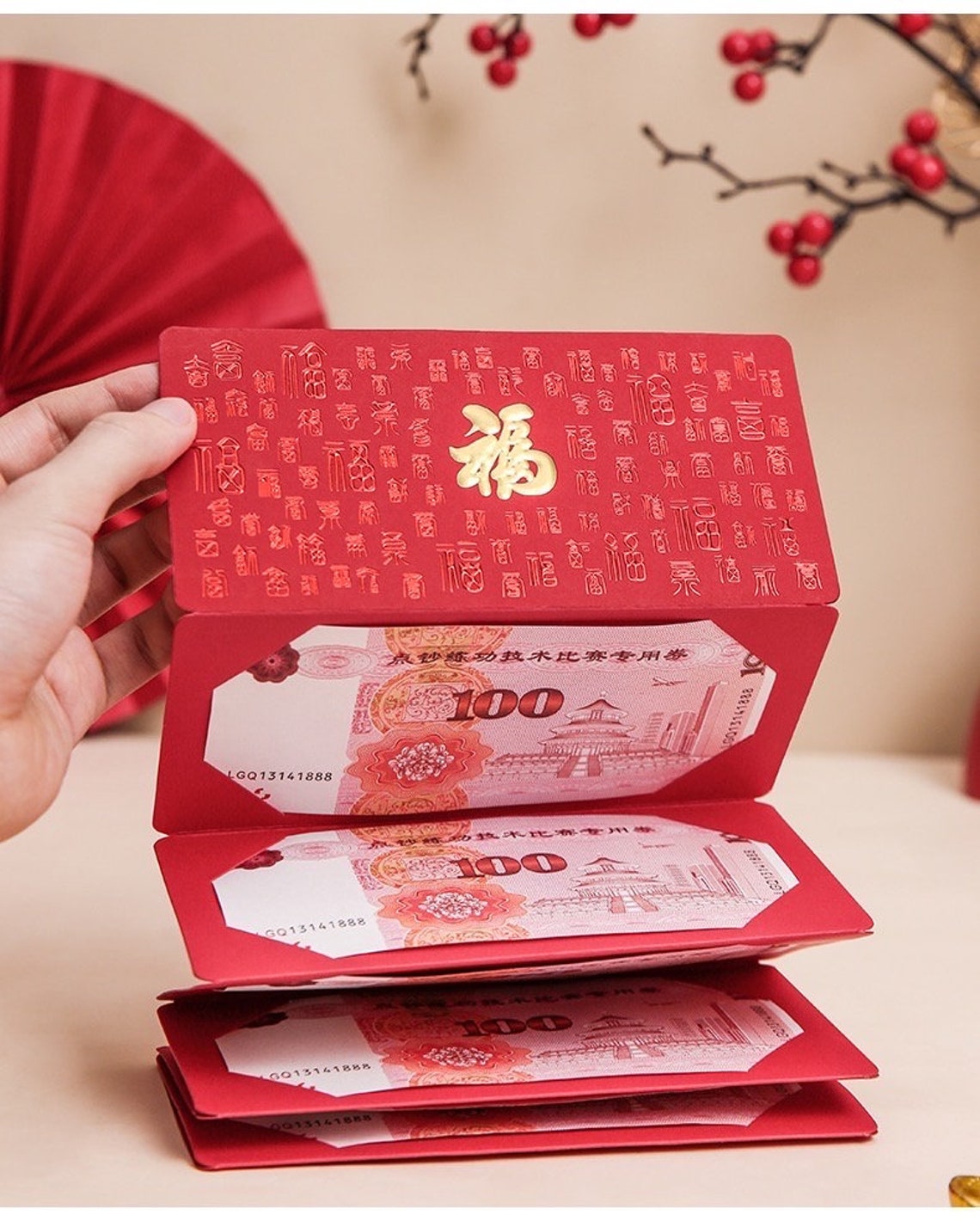 1 Happy Birthday Red Packet Foldable Red Packet Multi - Etsy