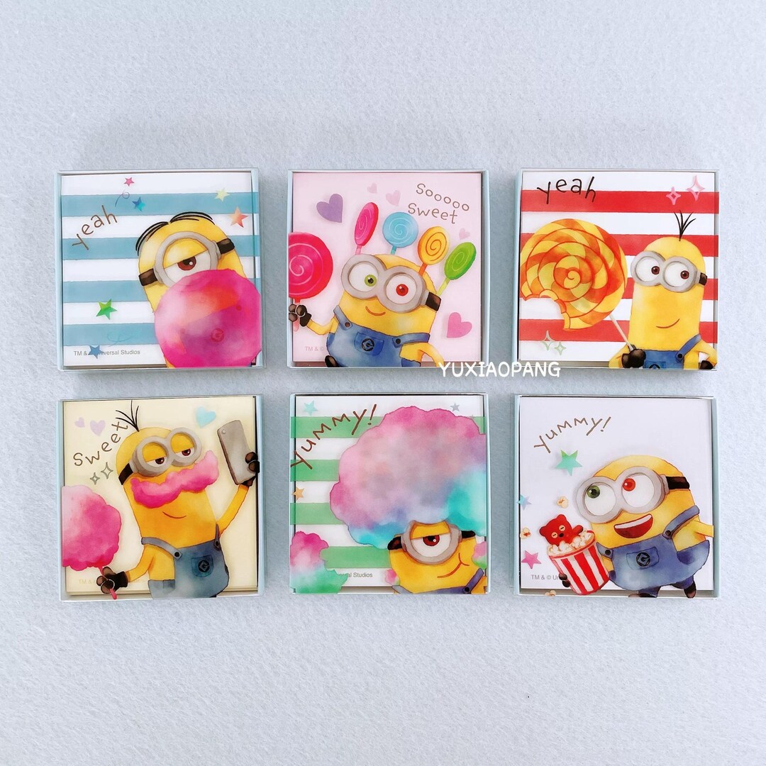50 Sheets Memo Pad Minions Cute Stationery Kids Favor Stationery Memo ...