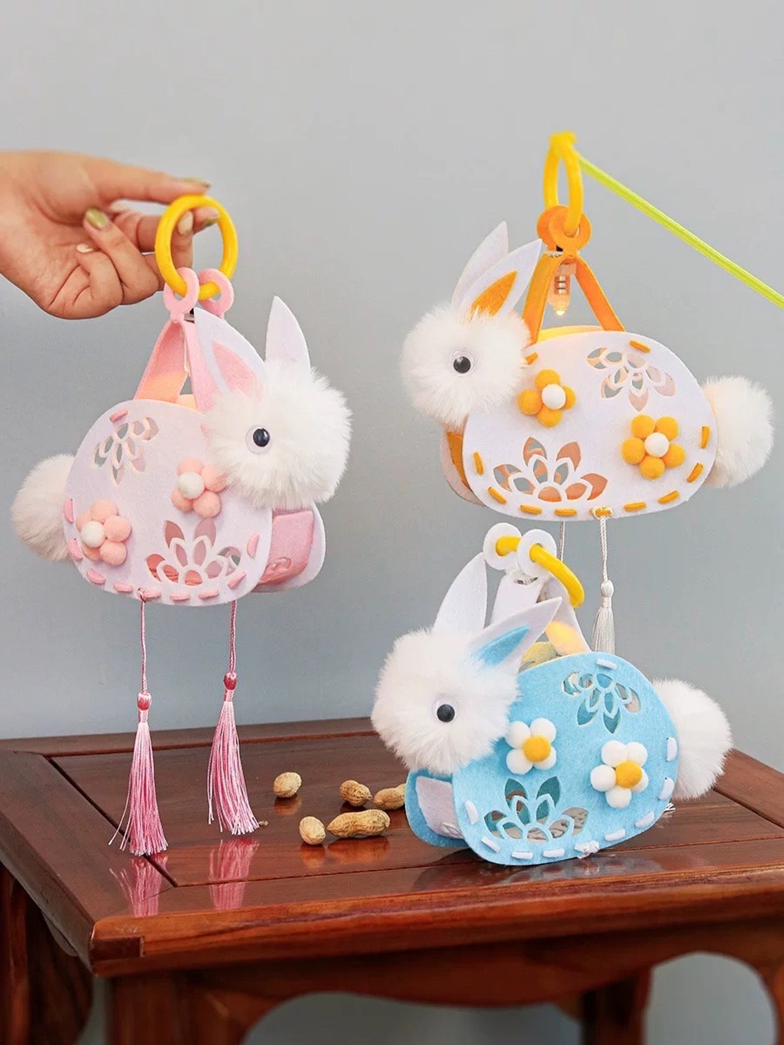 Rabbit Lantern DIY Mid Autumn Festival Decor CNY Decor Kids - Etsy