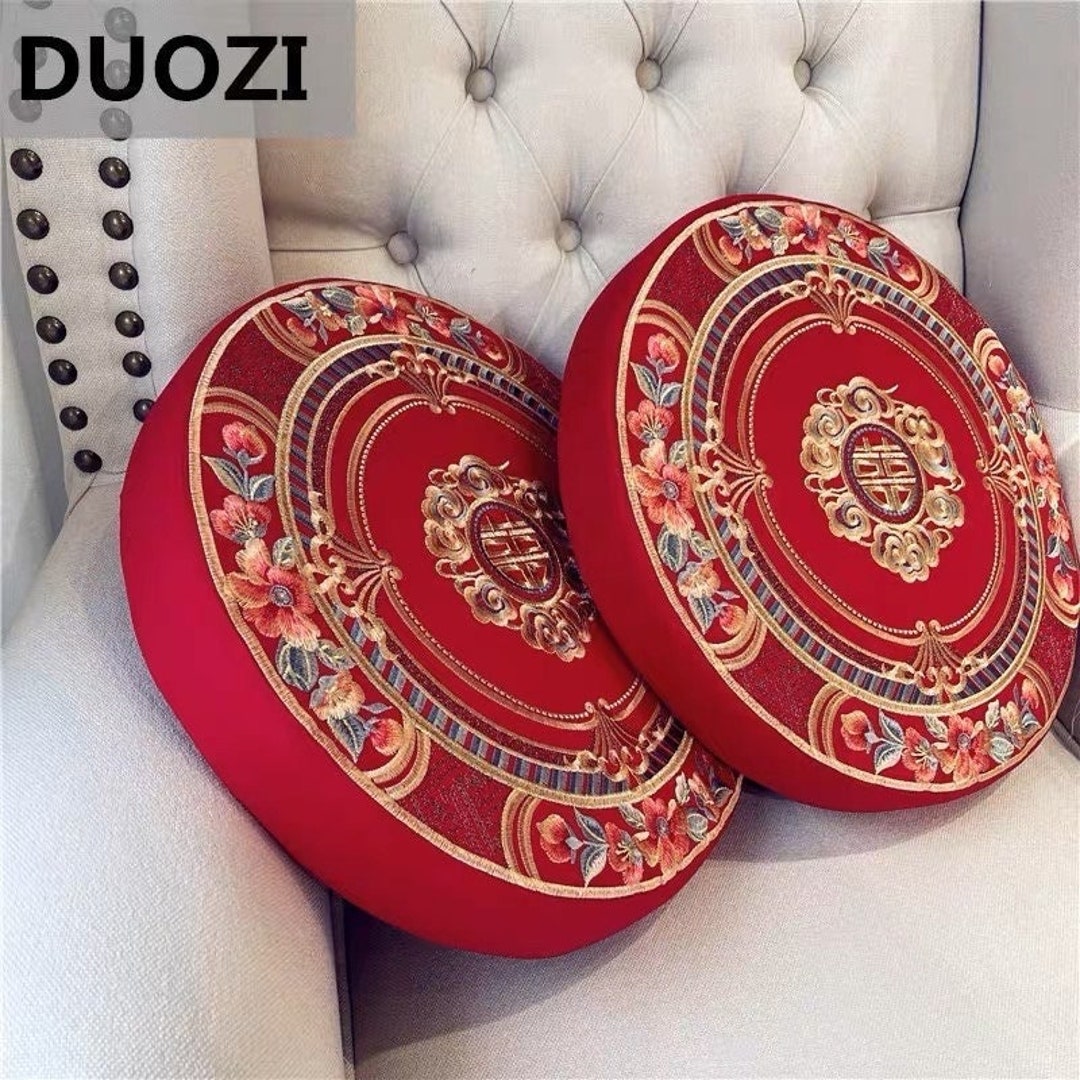 2 Wedding Kneeling Pads Chinese Wedding Decor Chinese Double Happiness ...