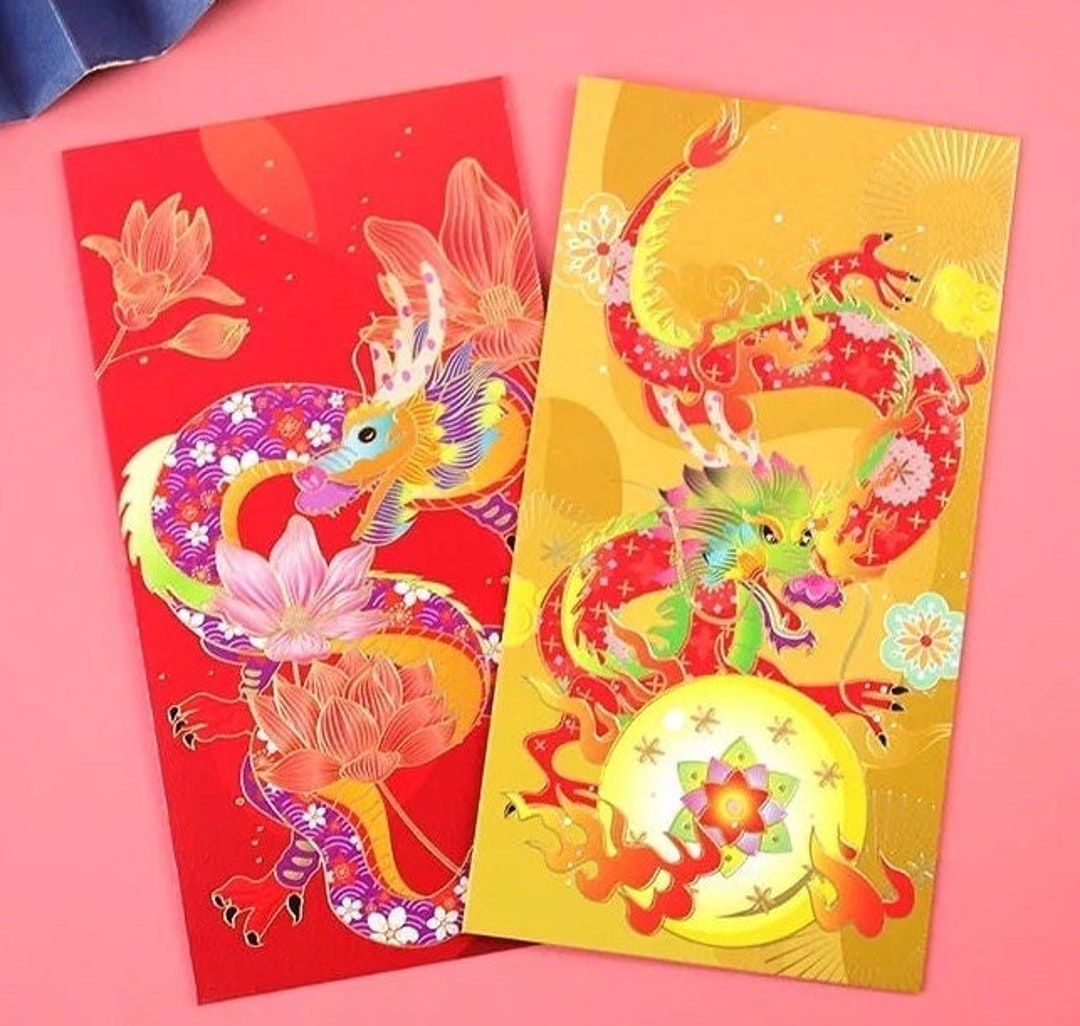 12/24 Chinese New Year Red Packet Red Pocket Lantern Contemporary Style ...