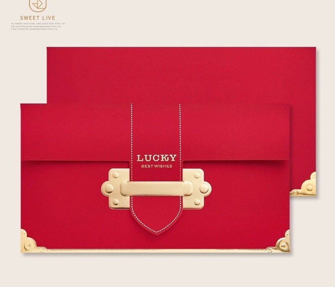 Wedding / Chinese New Year Red Packet Red Pocket Lock Pattern ...