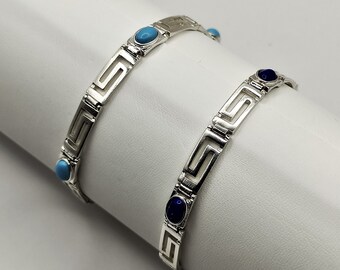 Turquoise Greek Key - Etsy