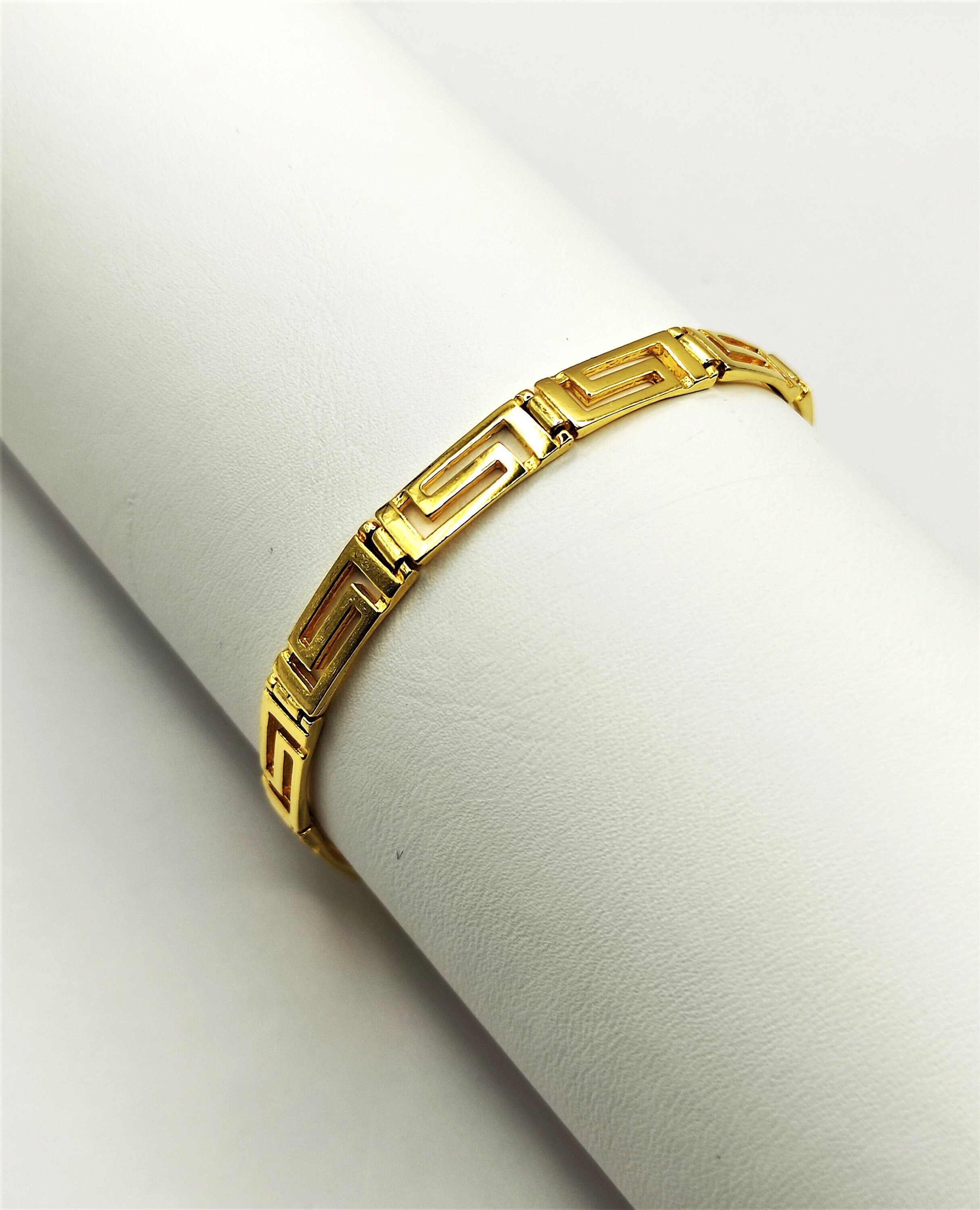 Gold greek bracelet store