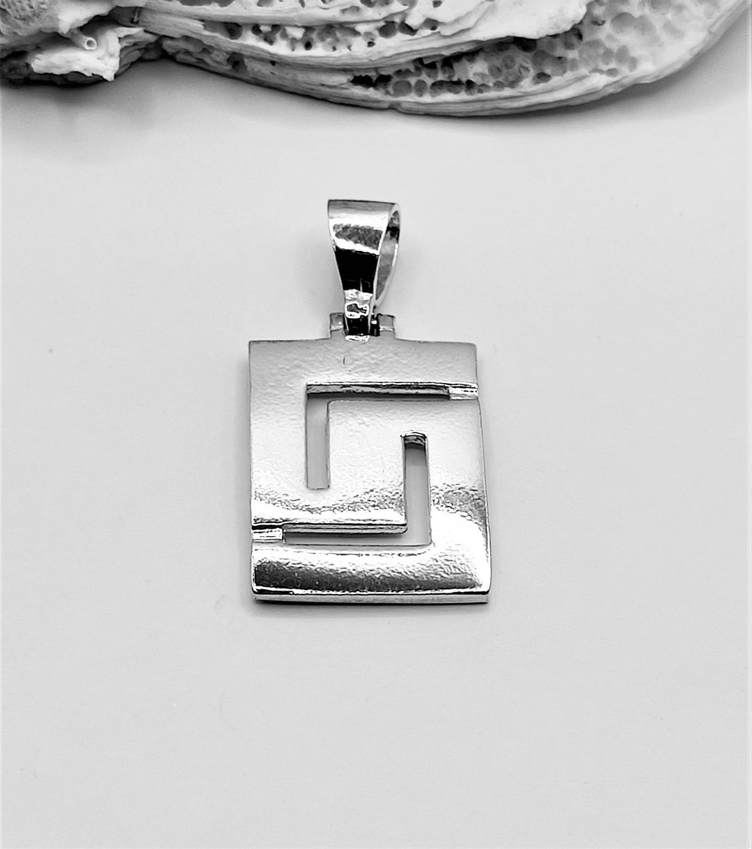 Handmade Ancient Greek Key Meander Silver Pendant - Etsy UK