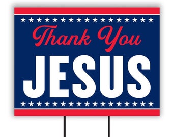 Thank You Jesus Sign - Etsy