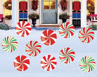 Peppermint Yard Sign - Etsy