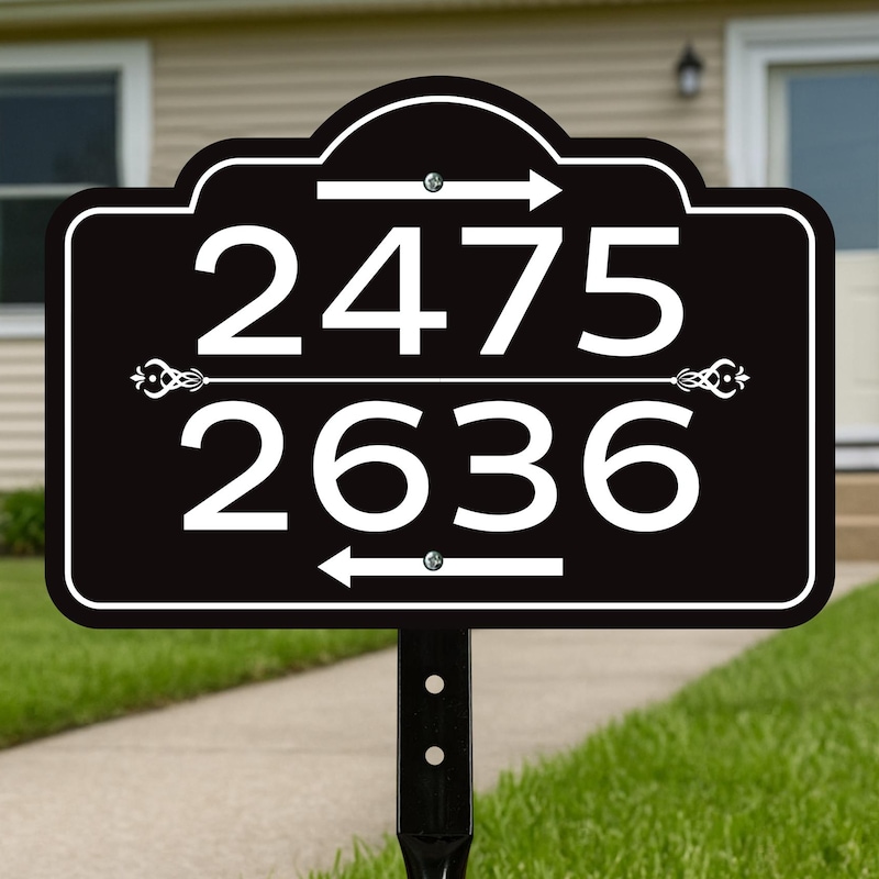 House Number Yard Sign - Etsy
