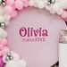 Personalized Happy Birthday Name Wall Decal, Happy Birthday Party ...