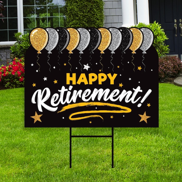 Happy Retirement Sign