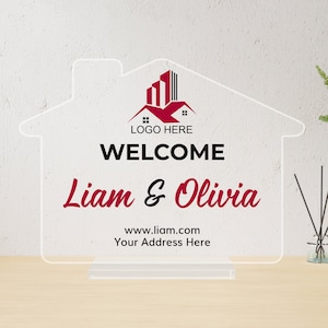 Custom Acrylic House Plaque With Names - Personalized New Homeowner ...