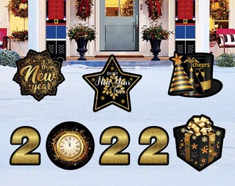 New Year Cutouts | Etsy