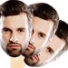 Custom Big Large Face Fans With Wooden Handle, Wedding Heads ...
