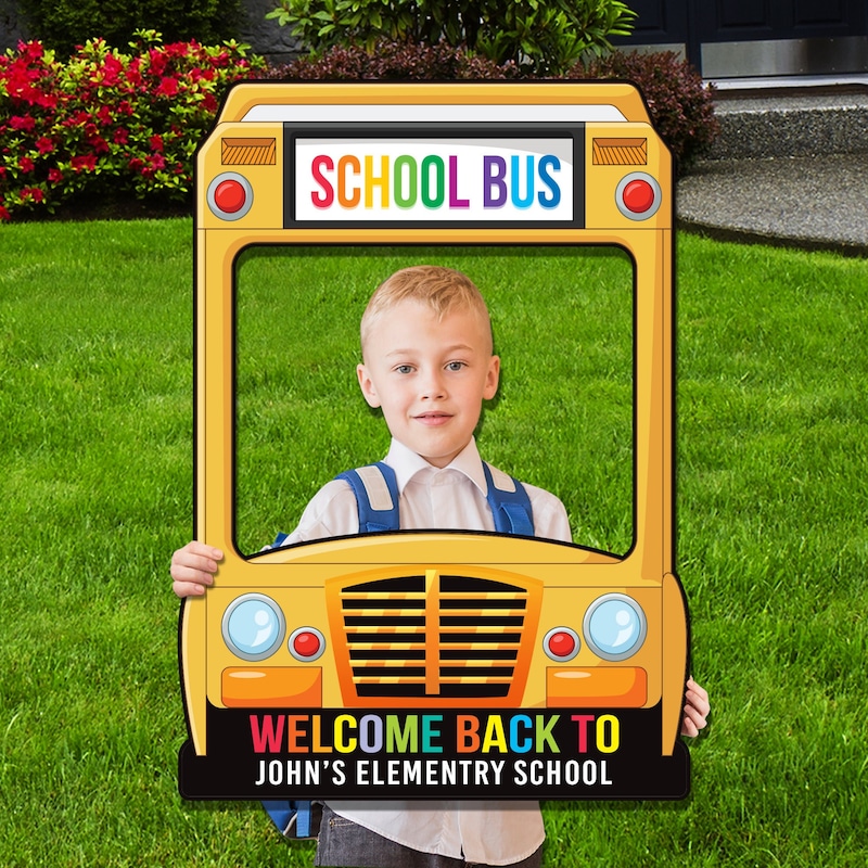 School Bus Photo Frame - Etsy