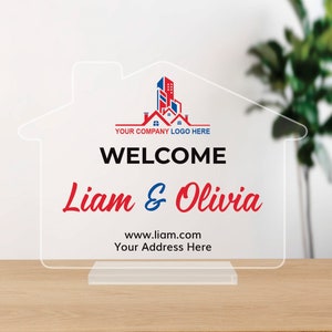 Custom Acrylic House Plaque With Names Personalized New Homeowner Gift ...