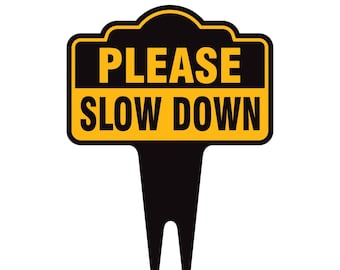 Slow Down Speed Limit 10 Mph Sign, Custom Slow Down Sign, Custom Speed ...