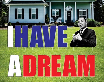 Martin Luther King Yard Sign - Etsy
