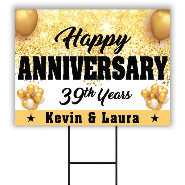 Anniversary Sign - Etsy
